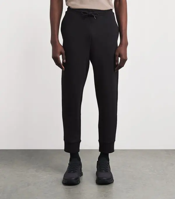 BOSS Stretch-cotton Logo Sweatpants - Black