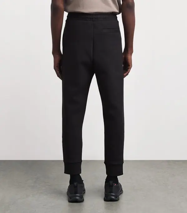 BOSS Stretch-cotton Logo Sweatpants - Black