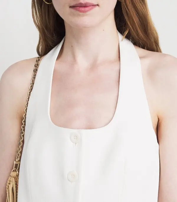 Claudie Pierlot Backless Waistcoat - White