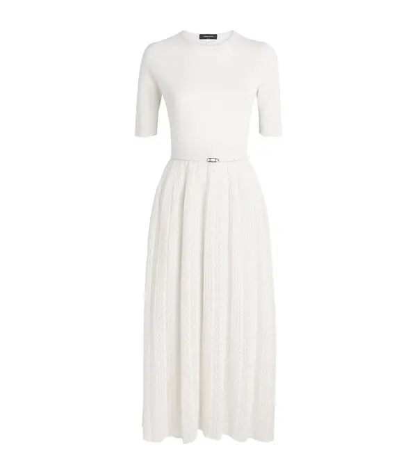 Fabiana Filippi Knitted Midi Dress - Ivory