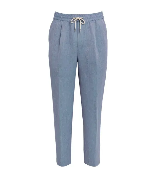 JACOB COHЁN Linen Drawstring Trousers
