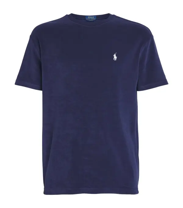 Polo Ralph Lauren Cotton-blend Terry Cloth T-shirt - Navy