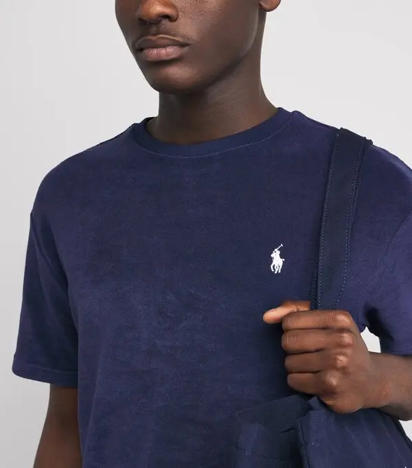 Polo Ralph Lauren Cotton-blend Terry Cloth T-shirt - Navy