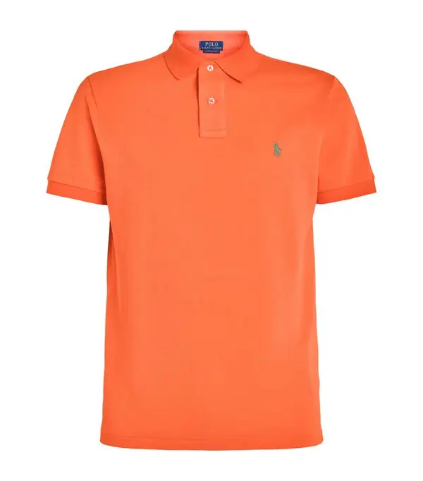 Polo Ralph Lauren Cotton Mesh Custom-fit Polo Shirt - Orange