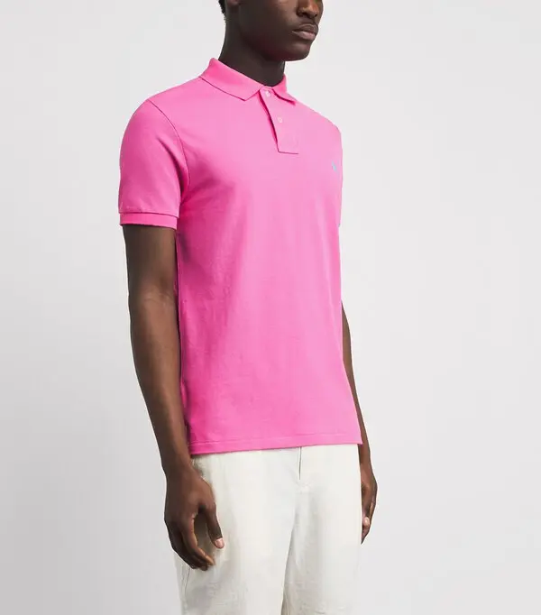 Polo Ralph Lauren Cotton Mesh Custom-fit Polo Shirt - Pink