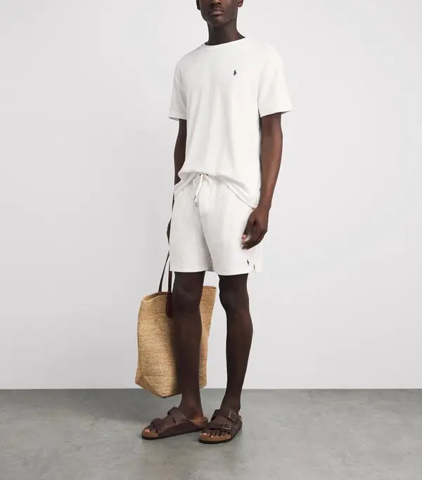 Polo Ralph Lauren Cotton-blend Terry Cloth Shorts - White