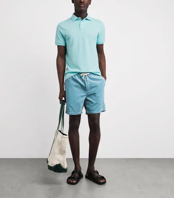 Polo Ralph Lauren Cotton Mesh Custom-fit Polo Shirt - Blue
