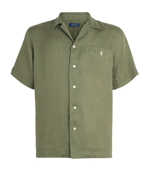 Polo Ralph Lauren Linen Short-sleeve Classic-fit Shirt - Green