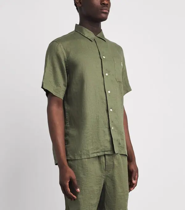 Polo Ralph Lauren Linen Short-sleeve Classic-fit Shirt - Green