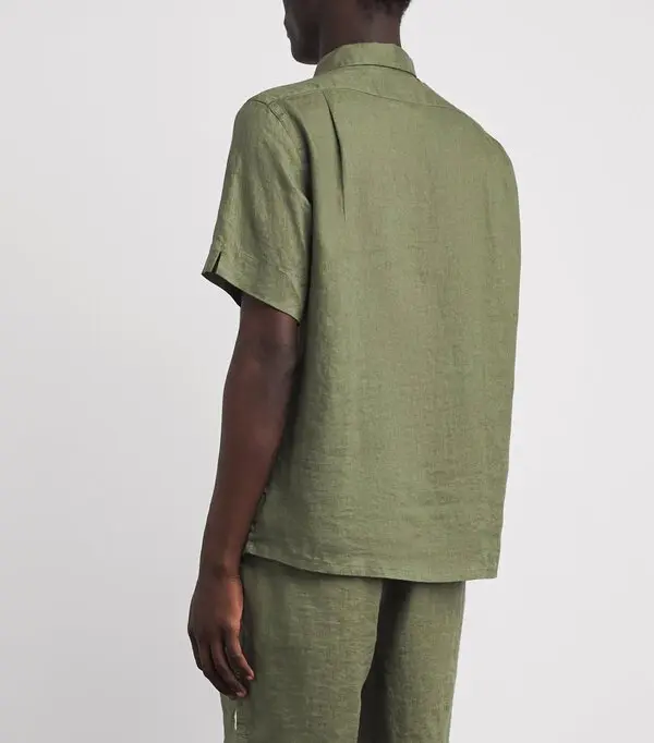 Polo Ralph Lauren Linen Short-sleeve Classic-fit Shirt - Green