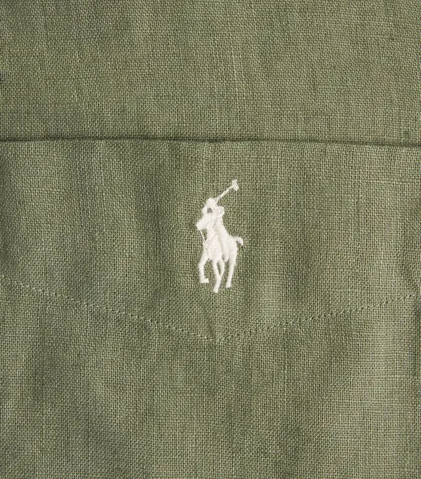 Polo Ralph Lauren Linen Short-sleeve Classic-fit Shirt - Green