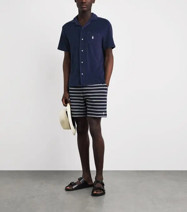 Polo Ralph Lauren Cotton-blend Terry Short-sleeve Slim Shirt