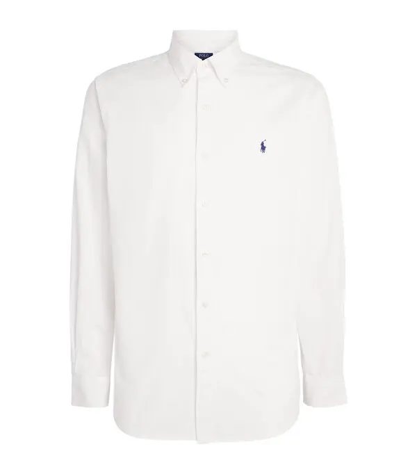 Polo Ralph Lauren Cotton Seersucker Custom Fit Shirt - White