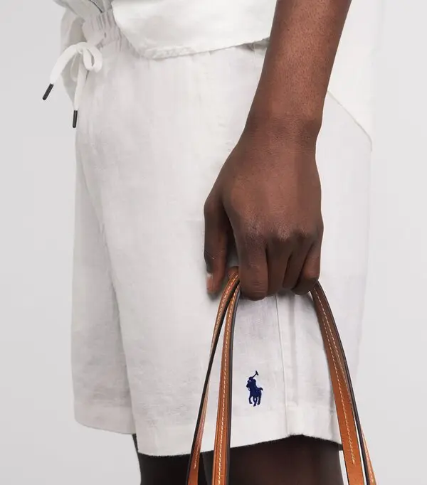 Polo Ralph Lauren Linen Prepster Shorts - White