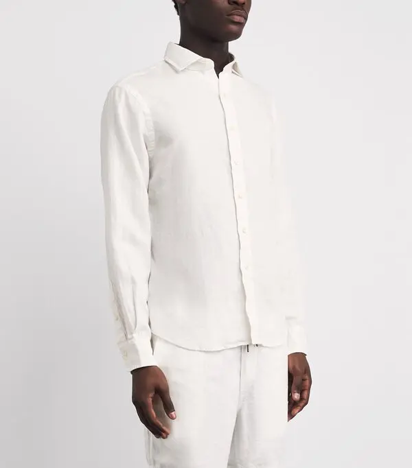 Polo Ralph Lauren Linen Polo Pony Shirt - White