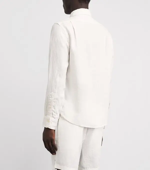 Polo Ralph Lauren Linen Polo Pony Shirt - White