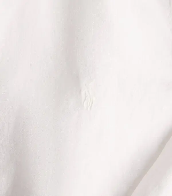 Polo Ralph Lauren Linen Polo Pony Shirt - White