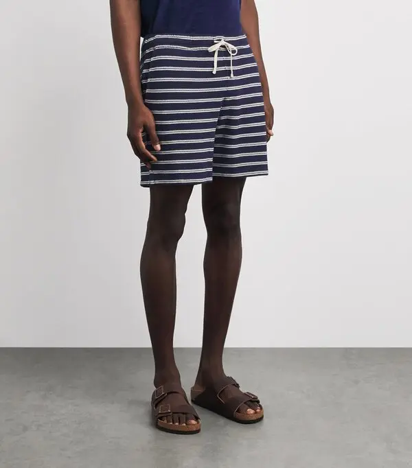 Polo Ralph Lauren Cotton-blend Pointelle Jersey Shorts - Blue