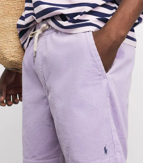 Polo Ralph Lauren Cotton Corduroy Prepster Shorts - Purple