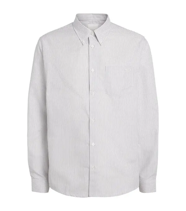 A.p.c. Organic Cotton Stripe Shirt - Grey