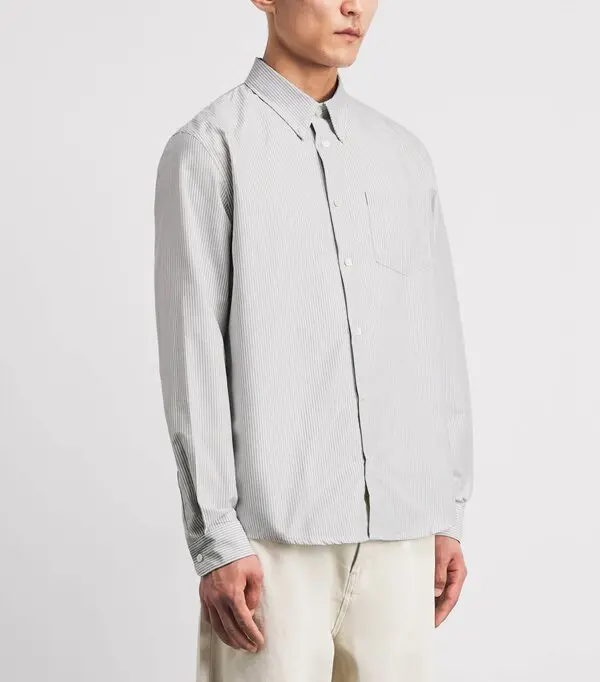 A.p.c. Organic Cotton Stripe Shirt - Grey