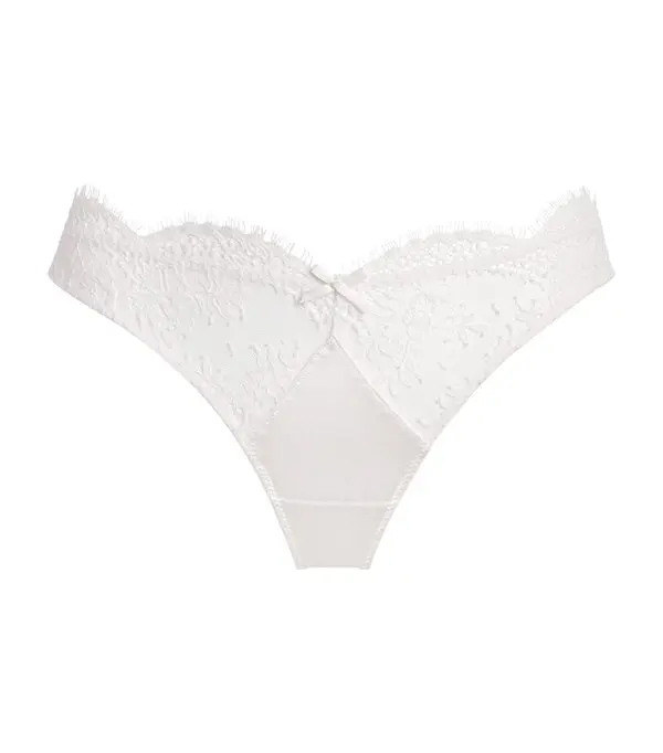FLEUR DU MAL Lace Frankie Thong - Ivory