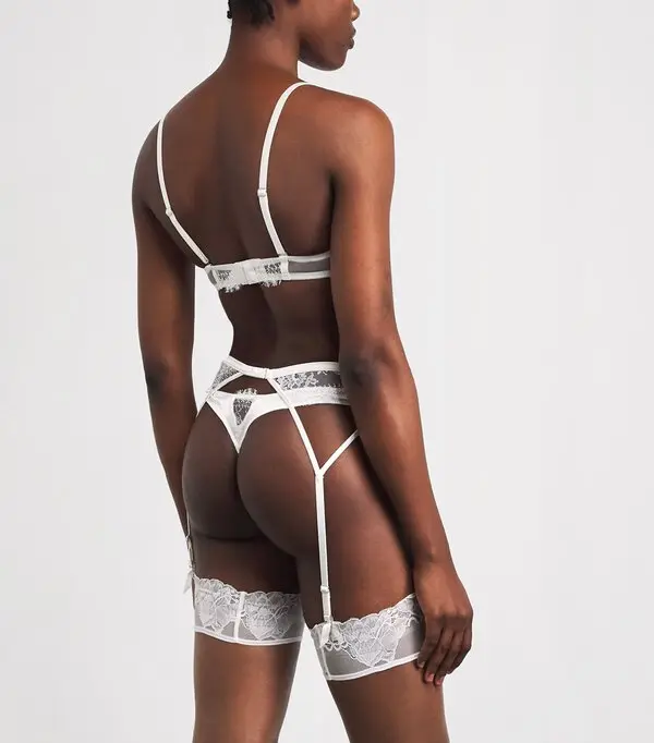 FLEUR DU MAL Lace Frankie Suspender Belt