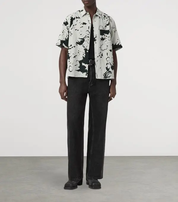 ALLSAINTS Organic Cotton-linen Girona Shirt - White