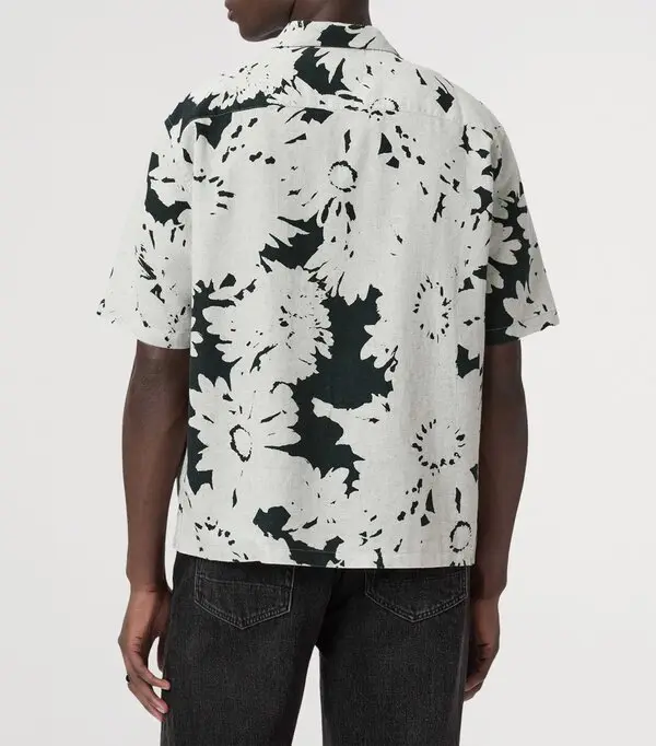 ALLSAINTS Organic Cotton-linen Girona Shirt - White