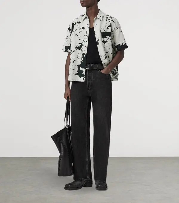 ALLSAINTS Organic Cotton-linen Girona Shirt - White