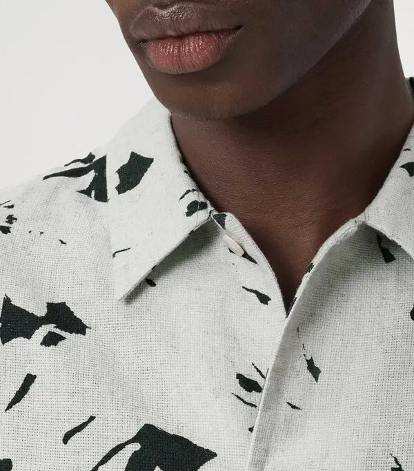 ALLSAINTS Organic Cotton-linen Girona Shirt - White