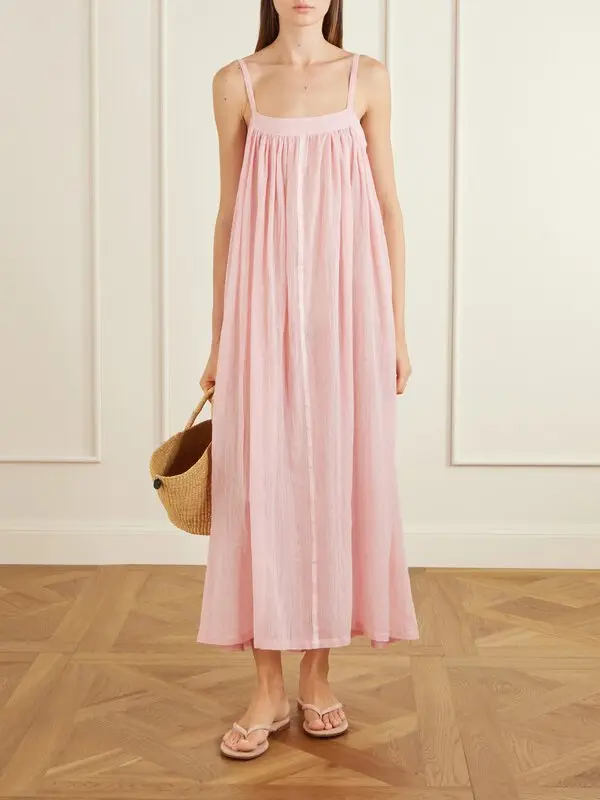 LEMLEM Eda Handwoven Cotton Gauze Maxi Dress