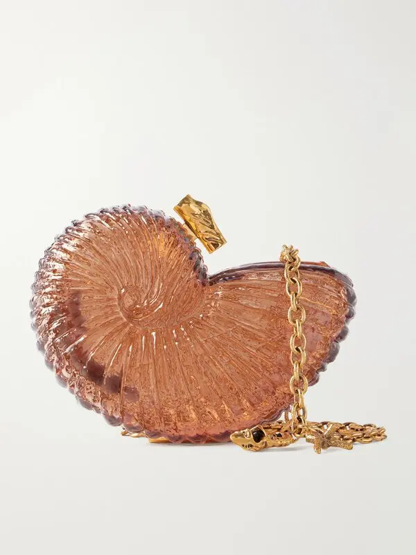 Chloé Sea Treasures Plexiglass Clutch - Pink