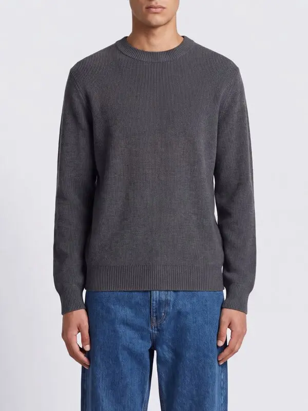 GOLDEN GOOSE Cotton Blend Knit Sweater - Grey