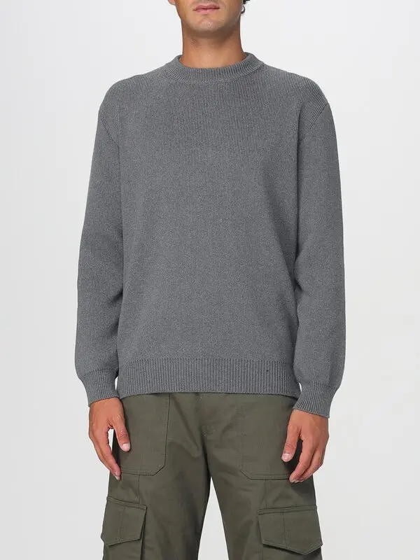 GOLDEN GOOSE Cotton Blend Knit Sweater - Grey
