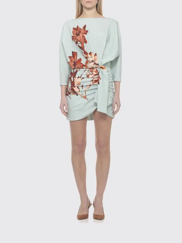 Costarellos Printed Jersey Mini Dress