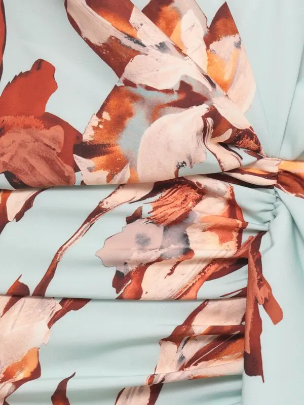 Costarellos Printed Jersey Mini Dress