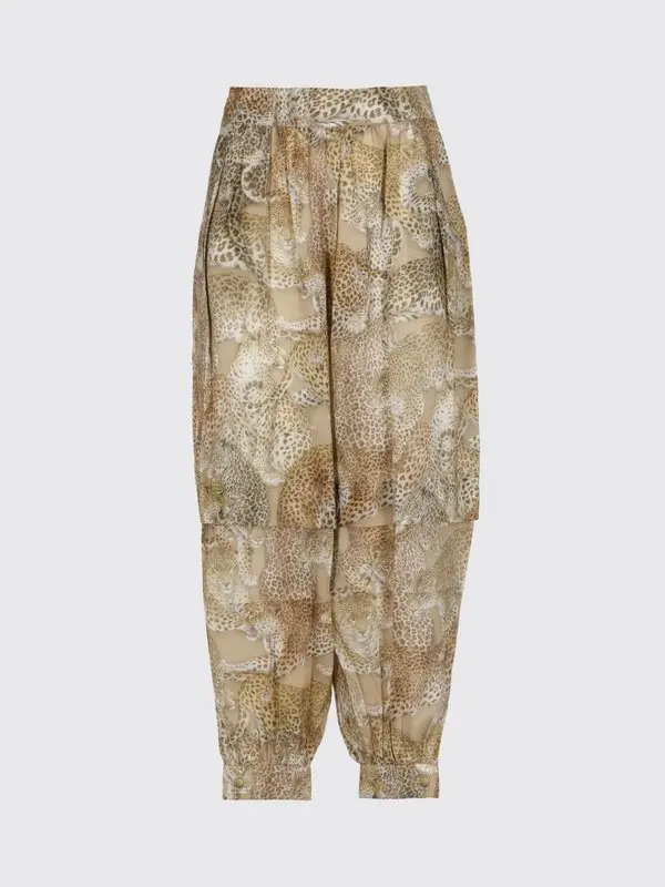 Zimmermann Printed Silk Trousers - Beige