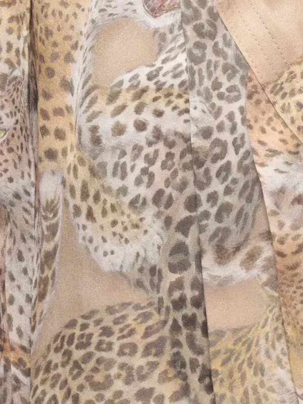 Zimmermann Printed Silk Trousers - Beige