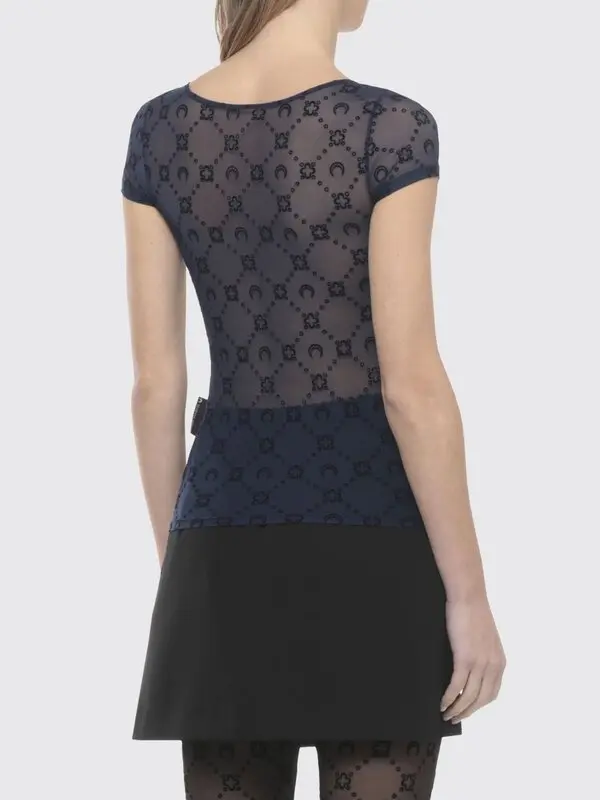 MARINE SERRE Mesh Moon Top - Blue