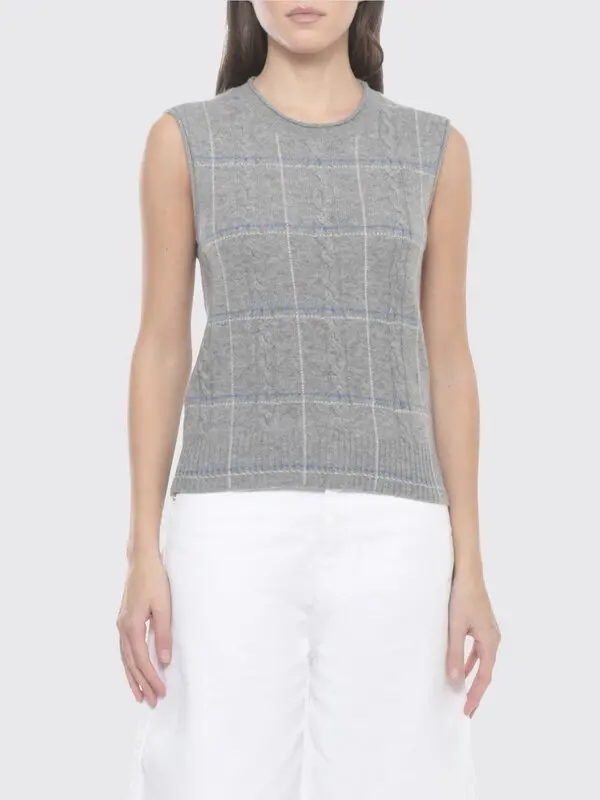 Guest In Residence Sleeveless Sweater - Grey