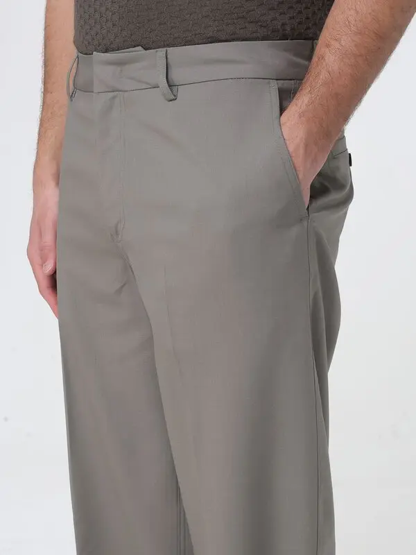Emporio Armani Wool Wide-leg Trousers