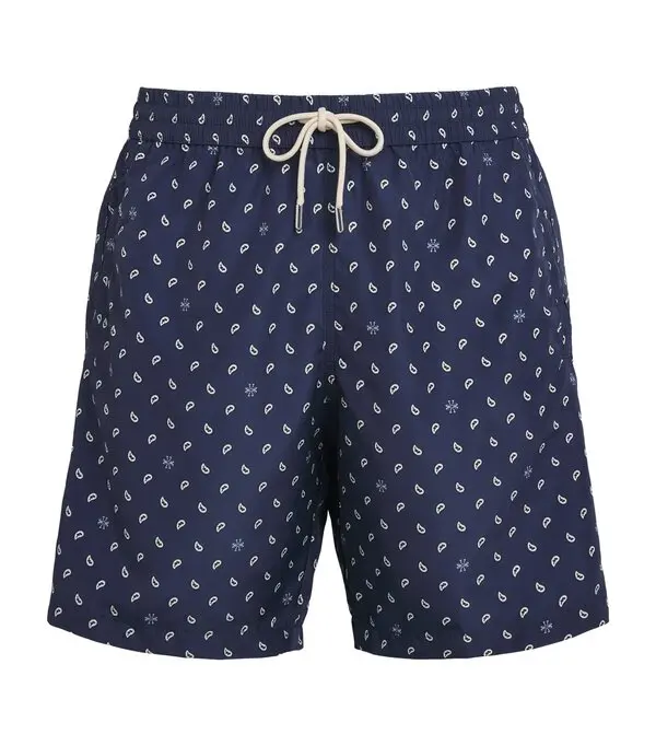 Jacob Cohen Paisley Board Shorts - Blue