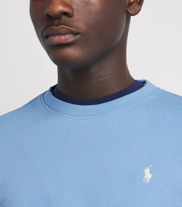 Polo Ralph Lauren Cotton Loopback Fleece Crewneck Sweatshirt - Blue