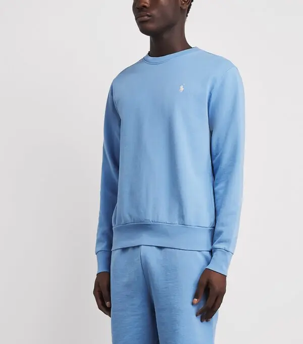 Polo Ralph Lauren Cotton Loopback Fleece Crewneck Sweatshirt - Blue