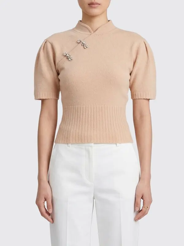 Simone Rocha Highneck Cashmere Jumper - Pink