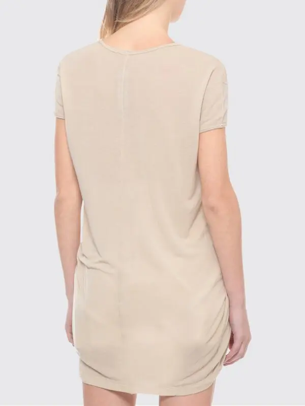 Rick Owens Viscose And Silk Blend Draped Top - Ivory
