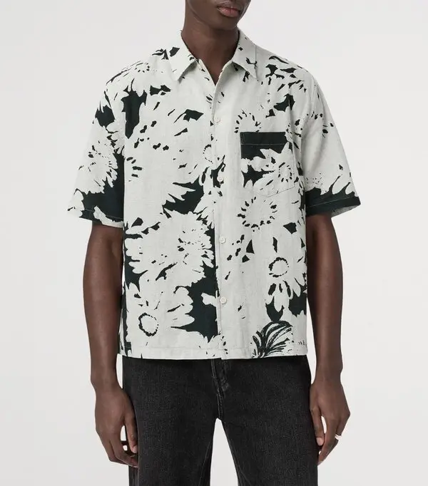 ALLSAINTS Organic Cotton-linen Girona Shirt