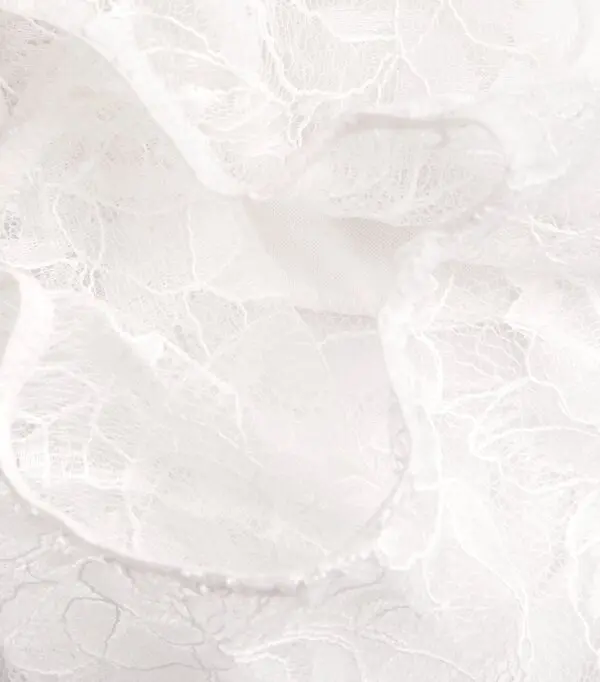 FLEUR DU MAL Lace Jasmine Flutter Thong - Ivory