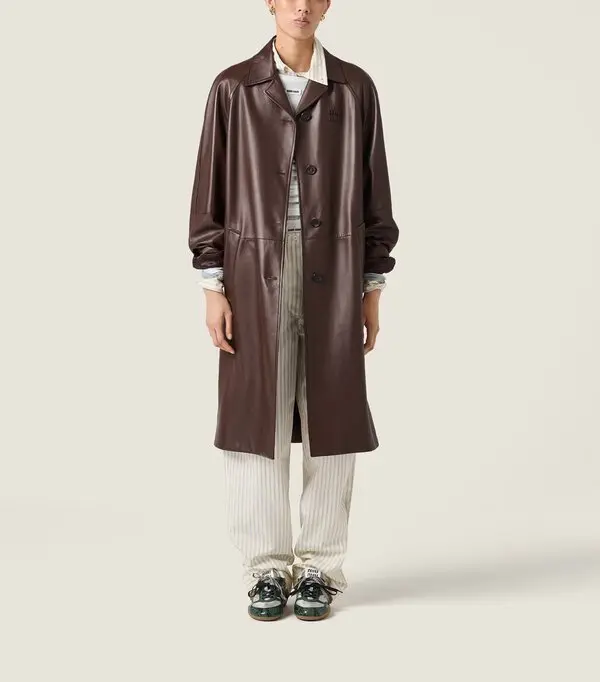 Miu Miu Nappa Leather Coat
